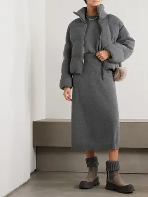 Brunello Cucinelli Cashmere Midi Skirt