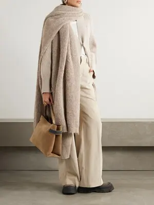 Brunello Cucinelli Cotton-corduroy Wide-leg Pants - Neutrals