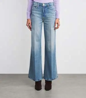 MOTHER The Hustler Roller Sneak Jeans - Blue