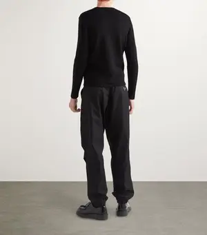 Prada Wool And Nylon Trimmed Sweater