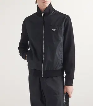 Prada Re-nylon Zip-up Sweatshirt
