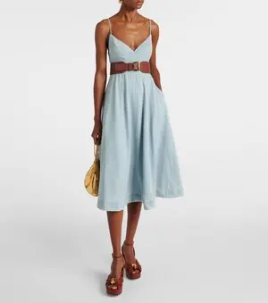 Zimmermann Acacia Denim Midi Dress