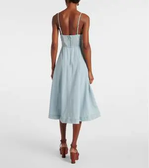 Zimmermann Acacia Denim Midi Dress