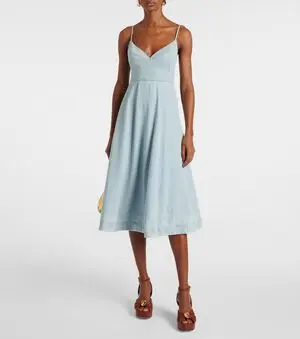 Zimmermann Acacia Denim Midi Dress