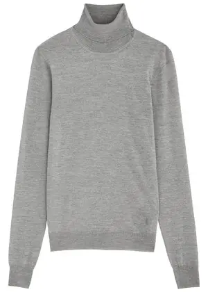 Saint Laurent Cassandre Fine-knit Wool Jumper