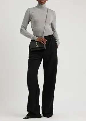 Saint Laurent Cassandre Fine-knit Wool Jumper