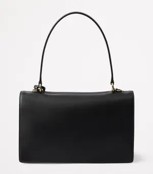 Prada Medium Leather Shoulder Bag - Black