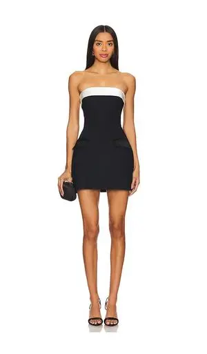 Amanda Uprichard Lucienne Skort Romper - Black