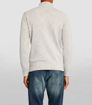 Barbour Lambswool Quarter Zip Sweater