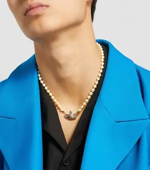 VIVIENNE WESTWOOD Pearl Bas Relief Necklace