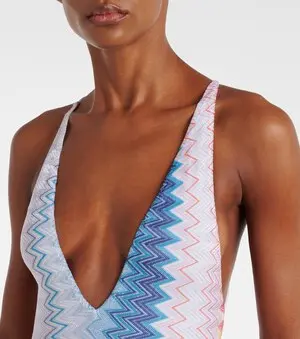 Missoni Zigzag One-piece Swimsuit - Multicoloured