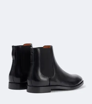 Zegna Leather Chelsea Boots