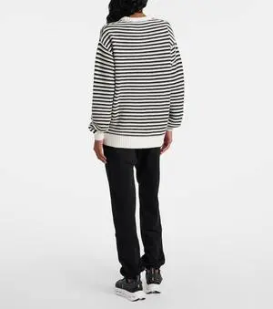 The Upside Boo Striped Cotton Sweater