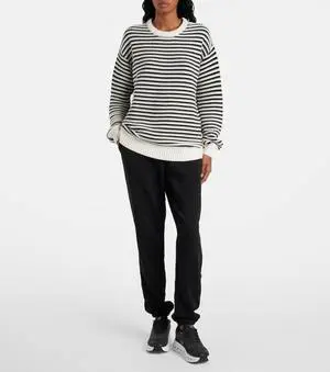 The Upside Boo Striped Cotton Sweater