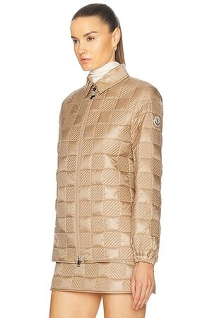 Moncler Quilted Ripstop Zip Up Jacket