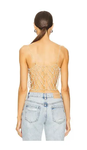 Bluebella Crop Cami With Pearl Chain Detail