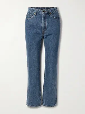 Khaite Abigail Cropped Straight-leg Jeans