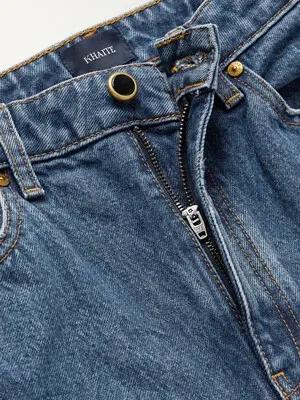 Khaite Abigail Cropped Straight-leg Jeans