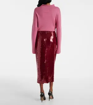Veronica Beard Koa Sequin Pencil Skirt