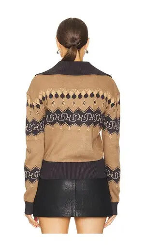 UNDERSTATED LEATHER Nordic Cowboy Sweater - Tan