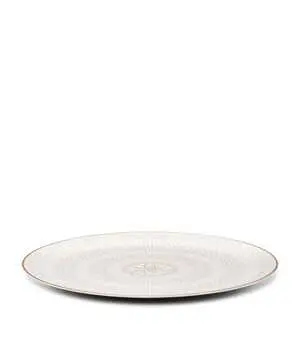 THE MARTHA, BY BACCARAT Arcadia Gold Show Plate