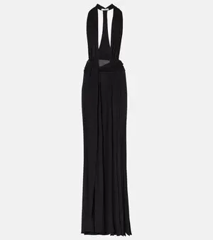 Christopher Esber Trapeze Draped Jersey Gown - Black