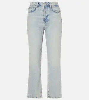 7 For All Mankind High-rise Straight Leg Jeans