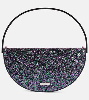 AQUAZZURA Mini Glitter Clutch - Multicoloured