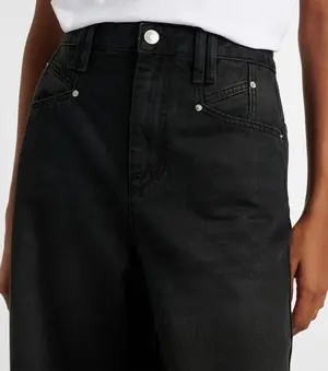 Isabel Marant Étoile Lemony Wide-leg Jeans - Black