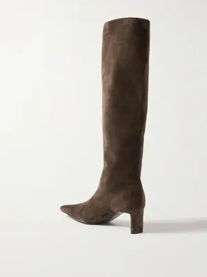Khaite Ona Suede Knee-high Boots