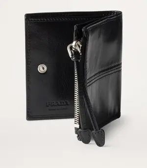 Prada Small Leather Press-stud Wallet