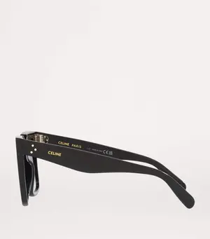 Celine Acetate Square Frame Sunglasses - Black