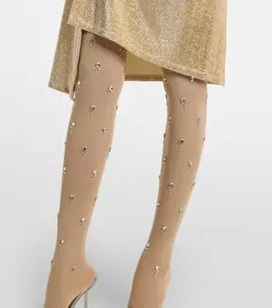 Rabanne Embellished Tights