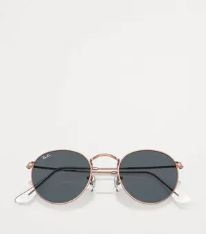 Ray-ban Round Metal Sunglasses - Gold