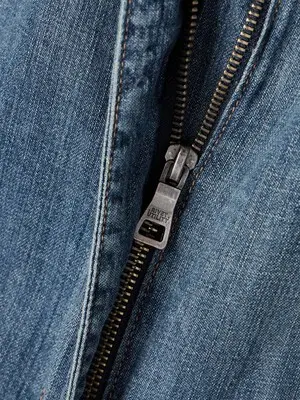 RIVET UTILITY Boyfriend Denim Jumpsuit - Blue