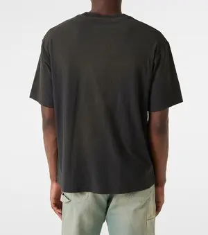 Acne Studios Logo-print Cotton-blend T-shirt - Black