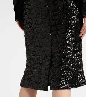 Dolce & Gabbana Sequined Midi Skirt