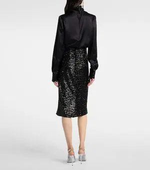 Dolce & Gabbana Sequined Midi Skirt