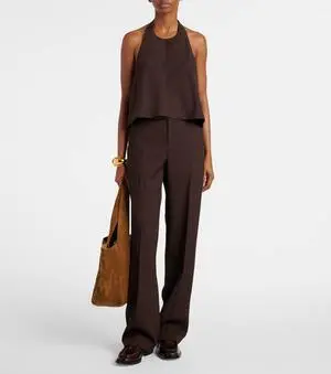 Wardrobe.NYC Wool Straight Leg Trousers