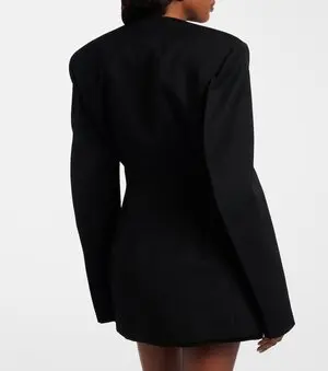 Wardrobe.NYC Twill Blazer Dress - Black