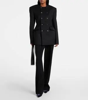 Wardrobe.NYC Twill Blazer Dress - Black