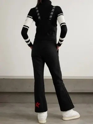 Perfect Moment Stretch Ski Salopettes - Black