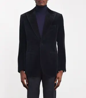 Brioni Velvet Single-breasted Blazer