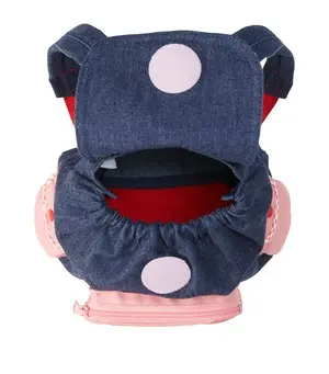 MIKI HOUSE Embroidered Denim Backpack