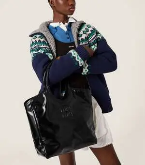 Miu Miu Leather Top Handle Bag