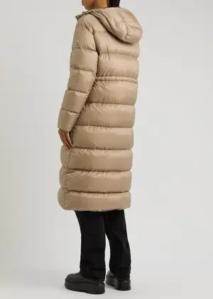 Moncler Boulogne Reversible Quilted Shell Coat - Ivory