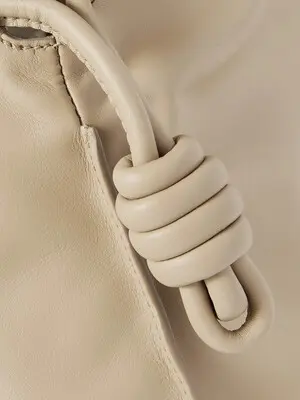Loewe Flamenco Knotted Leather Clutch - Neutrals