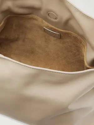 Loewe Flamenco Knotted Leather Clutch - Neutrals