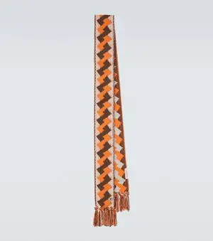 Valentino Garavani Fringed Jacquard Scarf - Multicoloured