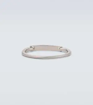 Saint Laurent Engraved Brass Cuff Bracelet
